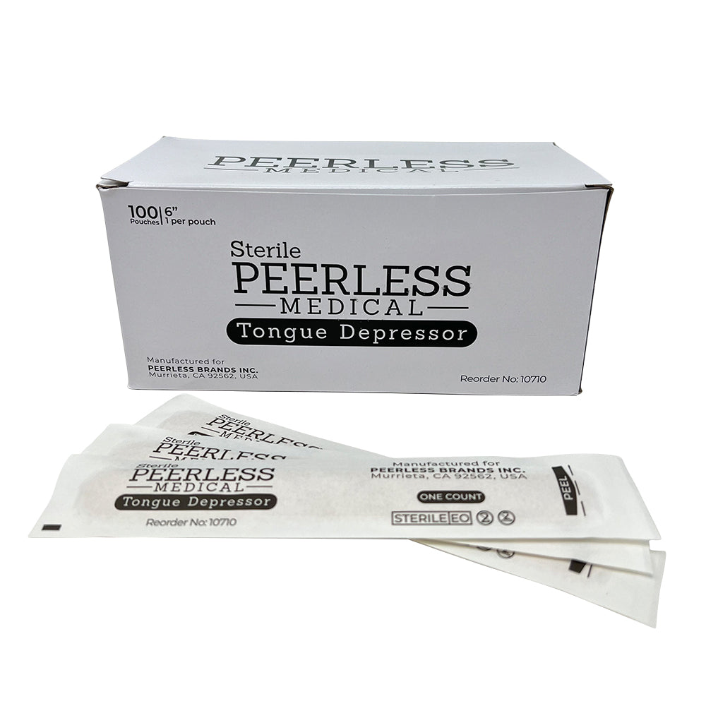 Senior Tongue Depressors Sterile – Peerless Brands Inc.